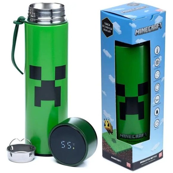 Mojang | Dining | Minecraft Creeper Thermal Stainless Steel Bottle ...